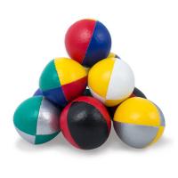 China PVC Soft Stuffed Leather Juggling Ball Colorful Sports Training 70mm for sale
