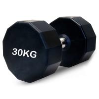 China 12 Sides Cast Iron Rubber Coated Dumbbells Set 2kg to 50kg for Gym Fitness for sale