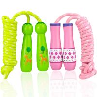 China Adjustable Cotton Skipping Jump Rope for Kids 2.8m Length Safe Water Based Paint for sale