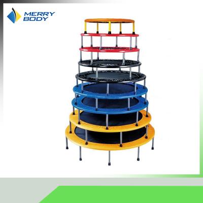 China Round Mini Trampoline with Enclosure 32 to 60 Inch UV Protected Galvanized Steel Frame for sale