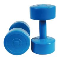 China Cement Vinyl Dumbbells 1kg-10kg Round Head Color Bodybuilding Equipment for Weight Lifting for sale
