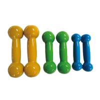 China Neoprene Dipped Dumbbells 0.5-10kgs Bone Shape Vinyl Coated Gym Dumbbells for sale