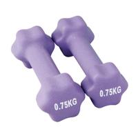 China Neoprene Dipped Dumbbells 0.5-10kgs Bone Shape Vinyl Coated Gym Dumbbells for sale