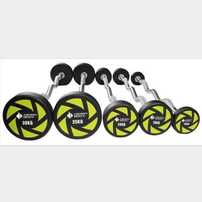China CPU Fitness Straight Weight Lifting Dumbbell 15kgs Steel Rubber Round Dumbbell for sale