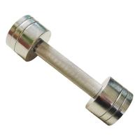 China Stainless Steel Rotating Dumbbell Set 1kg to 20kg Chrome Plated Iron Gym Equipment for sale
