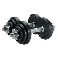China Adjustable Dumbbell Set 20kg Home Gym Weight Lifting Dumbbell Steel for sale