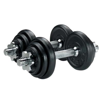 China Adjustable Dumbbell Set 20kg Home Gym Weight Lifting Dumbbell Steel for sale
