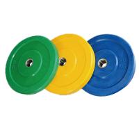 China Color Coded Rubber Bumper Plate Set 0.5-25kg Unisex Fitness Barbell Dumbbell for sale