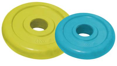 China Color Coded Rubber Bumper Plate Set 0.5-25kg Unisex Fitness Barbell Dumbbell for sale