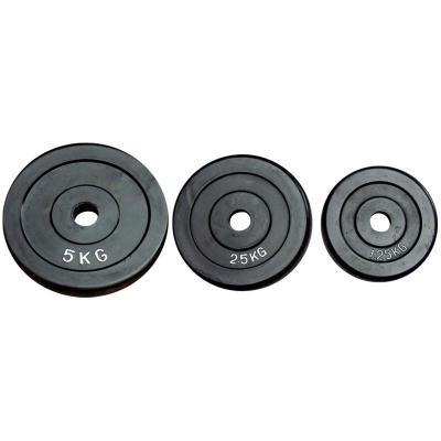 China Rubber Coated Iron Weight Lifting Plates 0.5kg Barbell Exercise Plate Custom Colors for sale