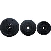 China Unisex Black Bumper Plate Dumbbells 2.5 Kg  Environment Friendly Cement for sale
