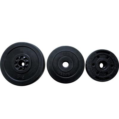 China Unisex Black Bumper Plate Dumbbells 2.5 Kg  Environment Friendly Cement for sale