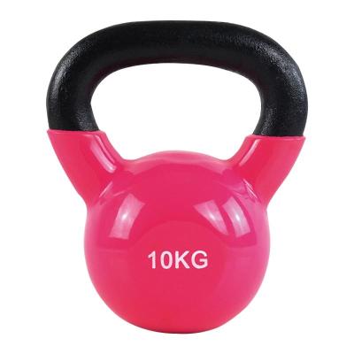 China Vinyl Coated Cast Iron Kettlebell 20kg for CrossFit Strength Training for sale