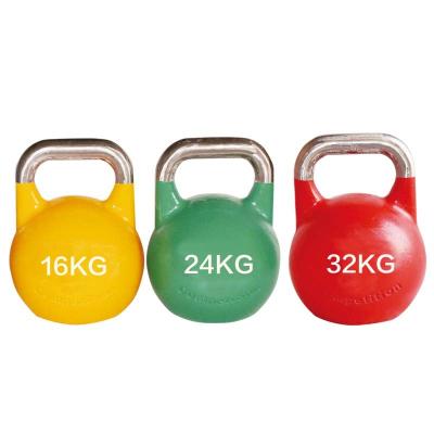 China Steel Competition Kettlebell Rubber Coated Colored 52kg for Crossfit Training for sale