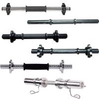 China 25mm Spinlock Weight Lifting Bars 50cm Olympic Training Handle Dumbbell Bar for sale
