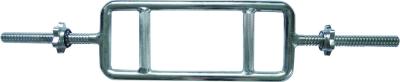 China Threaded Solid Chrome Weight Lifting Bars Square Barbell for Gym Fitness 20kg for sale