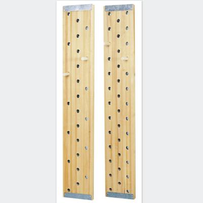 China Gym Fitness Wall Mounted Wooden Climbing Peg Board 1200mm x 300mm Birch Plywood for sale
