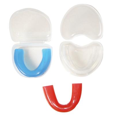 China Custom Moldable Silica Gel Boxing Mouth Guard for Adult Sports Gym Crossfit 2 Layer Protection for sale
