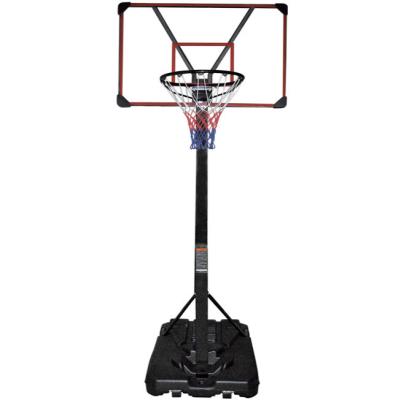 China PE Base Adjustable Basketball System Outdoor 36.5kg PC Backboard for sale