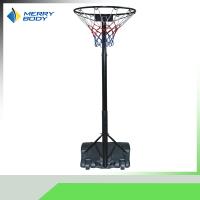 China Tempered Glass Basketball Hoop Portable PE Base Adjustable Height 1.4m to 2.2m for sale