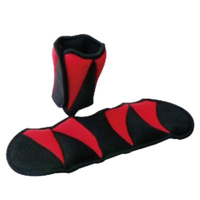 China Adjustable Ankle Wrist Weights 5kg Soft Iron Sand Neoprene Nylon for Fitness Training for sale