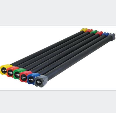 China Foam Padded Aerobic Weight Bar 10kg Steel Core Pull Up Bar for Home Gym Workout for sale