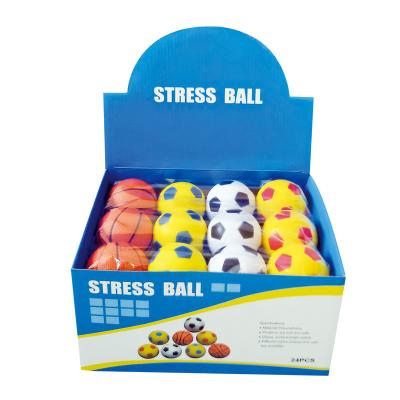 China Custom Logo PU Foam Anti Stress Ball Hand Gripper for Gym Fitness 7cm for sale