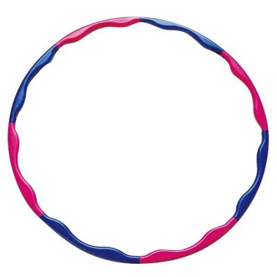 China 90cm Weighted Fitness Hula Hoop Ring PP Massage 8 Parts Colorful for Sports Exercise for sale