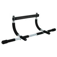 China Wall Mounted Pull Up Bar Heavy Duty 300 lbs Capacity Black Gray Foam Handle Gym Exercise for sale