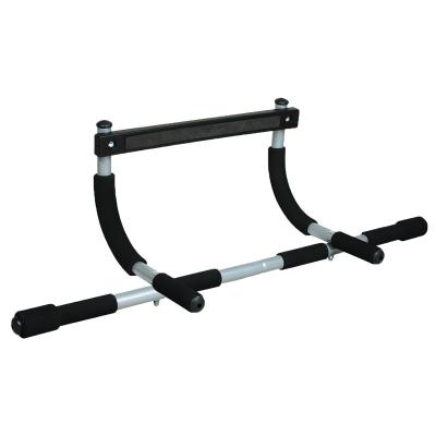 China Wall Mounted Pull Up Bar Heavy Duty 300 lbs Capacity Black Gray Foam Handle Gym Exercise for sale
