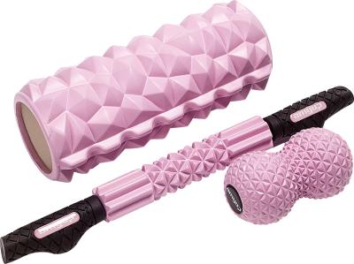 China Deep Tissue Massage TPR Stick Yoga Foam Roller Column 14cm EVA Hollow 200kg Load Bearing for sale