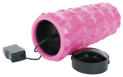 China ABS Vibrating Massage Foam Roller 33cm Electric 4 Intensity Levels Rechargeable for sale