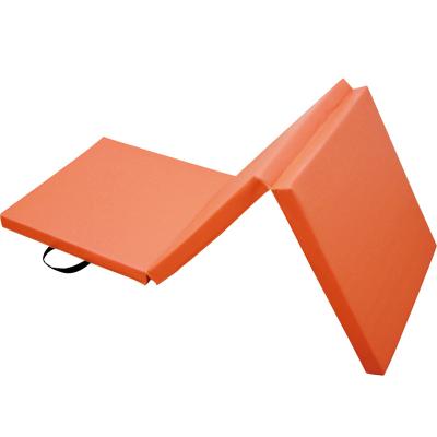 China 180x60x5cm PU Leather Yoga Exercise Mat EPE Foam Folding Gymnastics Mat for sale