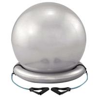 China PVC Base Large Exercise Ball Ring Inflating 55cm Anti Burst Stability Resistance Band for sale