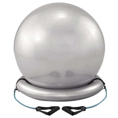 China PVC Base Large Exercise Ball Ring Inflating 55cm Anti Burst Stability Resistance Band for sale