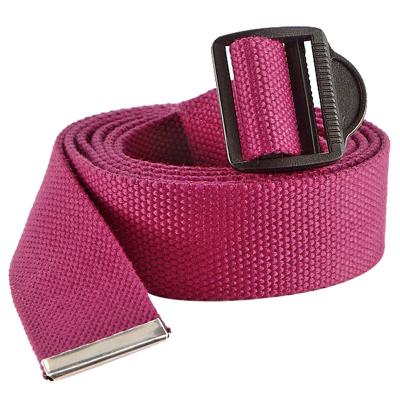 China Cotton Yoga Stretching Strap 183cm 8ft Elastic Exercise Band for Fitness Pilates for sale