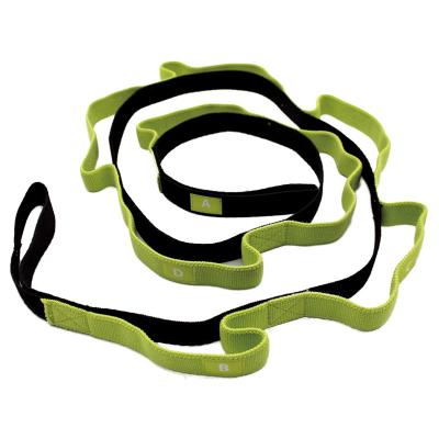 China 800N Yoga Exercise Bands 180cm Pilates Flexible Loops Workout Stretch Resistance Strap for sale