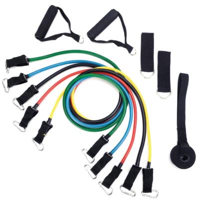 China TPE Latex Resistance Bands Set 10pcs Chest Expander Pull Rope for Gym Crossfit Training for sale