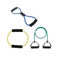 China Professional Latex TPE Chest Expander Arm Trainer Tube Set 3 Levels Resistance Bands for Gym Crossfit for sale