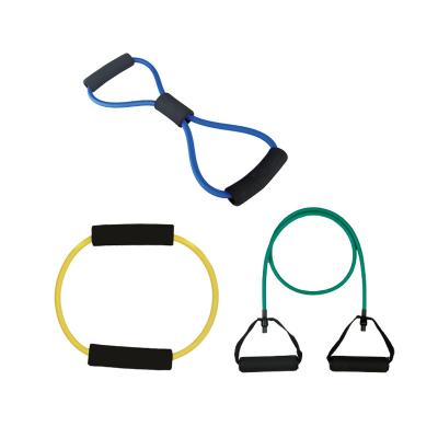 China Professional Latex TPE Chest Expander Arm Trainer Tube Set 3 Levels Resistance Bands for Gym Crossfit for sale
