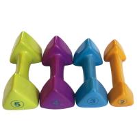 China Vinyl Dipping Neoprene Dumbbell Colorful Triangle Shape for sale