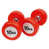 China Colorful Commercial PU Coated Dumbbells 2.5-50kgs Weight Set for Gym for sale