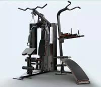China 3 Station Home Gym Machine Steel Frame Fitness Equipment for Full Body Workout 210kg for sale