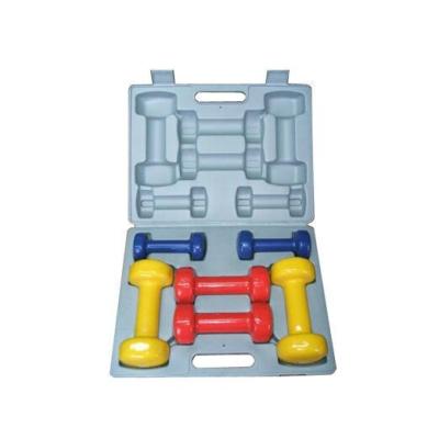 China Vinyl Coated Dumbbell Set Colorful Design for Women Kids 1-5 lb Weights for sale