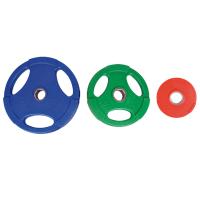 China Weight Lifting Rubber Barbell Bumper Plates Colorful for sale