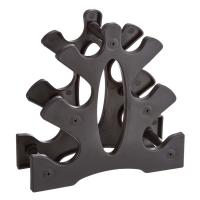 China Vinyl Coated Dumbbell Set 6kg 9kg 12kg with Rack Anti Slip Hexagon for sale