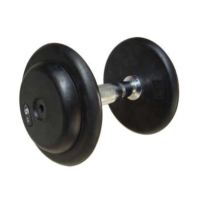 China Round Head Fix Rubber Coated Dumbbells 2.5kg 5kg 7.5kg for sale