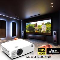 China 5200 Lumens Bright Laser Projector With 4K Enhancement And 30000 Hour Lifetime Ideal for sale