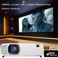 China Long Lifetime 4800 Lumen 4K Laser Projector With Laser Light Source For Energy Efficiency for sale
