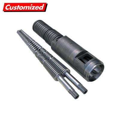 China Bimetallic Nitriding Twin Screw Barrel Φ30-Φ150 with HRC58-68 Hardness for Extruder Machines for sale